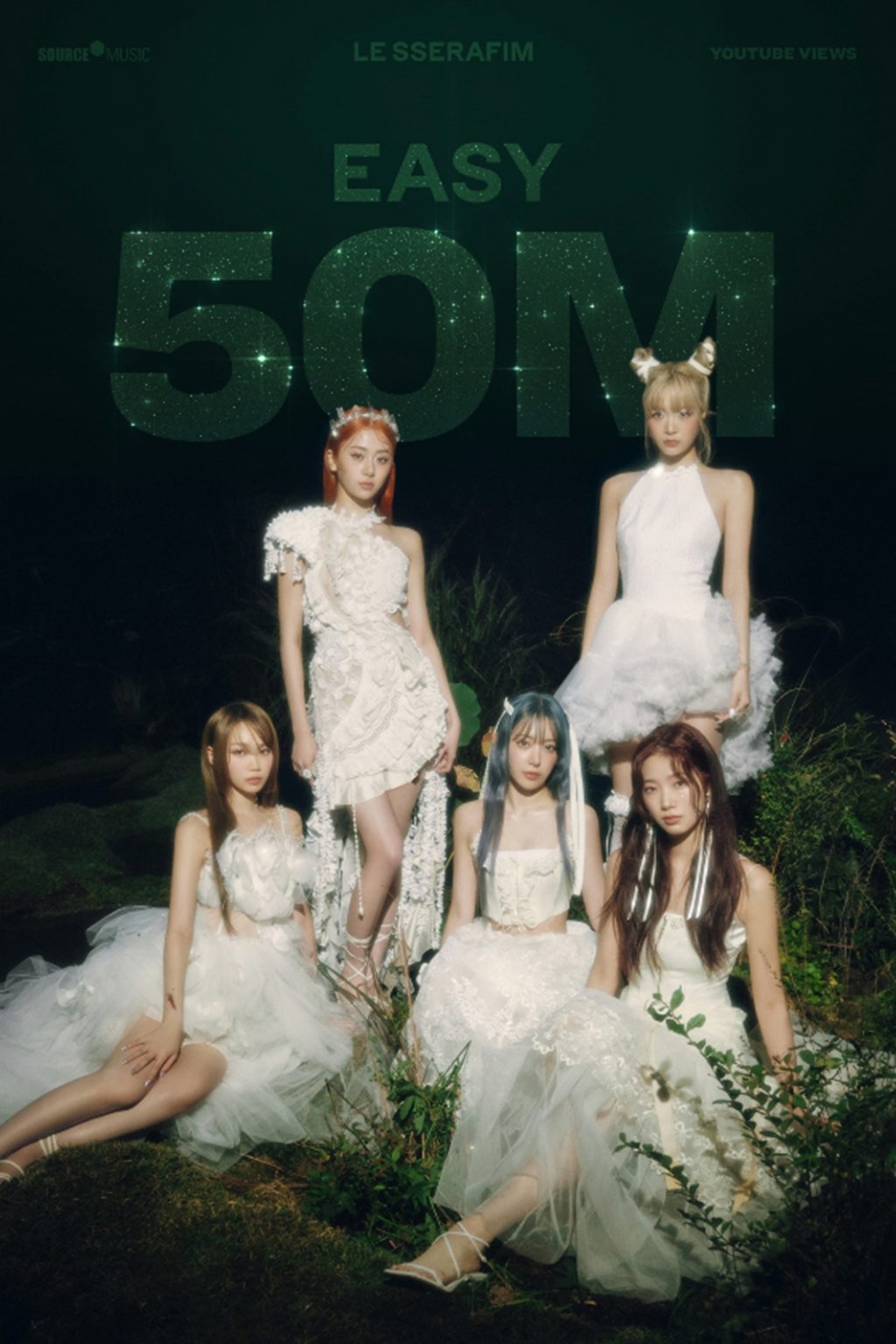 LE SSERAFIM「EASY」、人気加速化…MV5000万ビュー突破 | KOREA WAVE