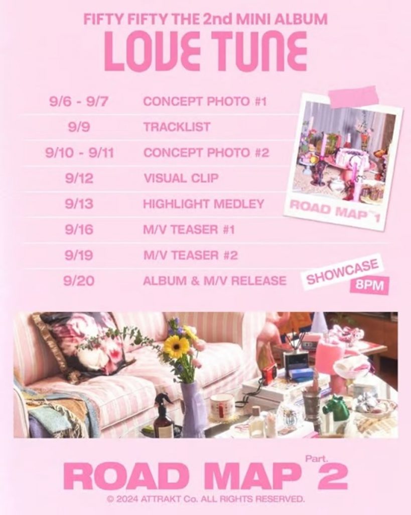 FIFTY FIFTY、2ndミニアルバム「LOVE TUNE」でカムバックカウントダウン | KOREA WAVE